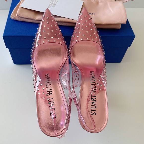 Stuart Weitzman | Shoes | New Stuart Weitzman Glam Xcurve Crystal Clear ...
